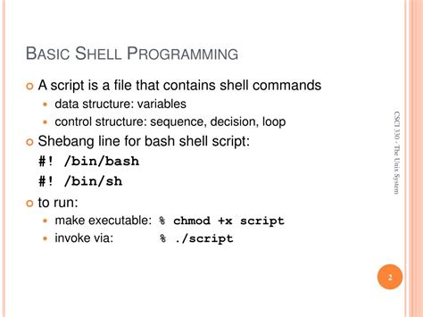 Ppt Csci 330 The Unix System Powerpoint Presentation Free Download