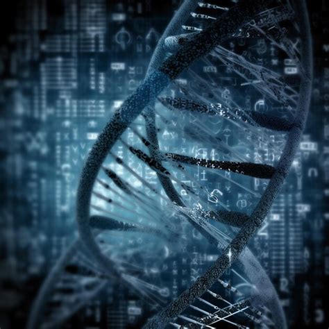 Premium Ai Image Dna With Random Famous Mathematical Equations As A Background