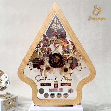 Jual Mahar Java Pride Rama Shinta Bingkai Wayang Kayu Gunungan Jawa