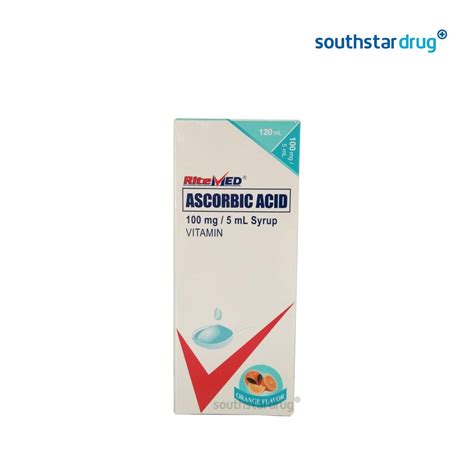 Buy Ritemed Ascorbic Acid 100 Mg 5 Ml 120 Ml Syrup Online Southstar