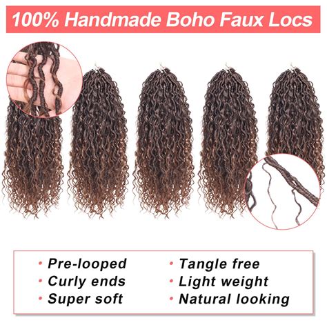 Buy Xtrend 18inch 7packs Bohemian Faux Locs Crochet Hair Pre Looped