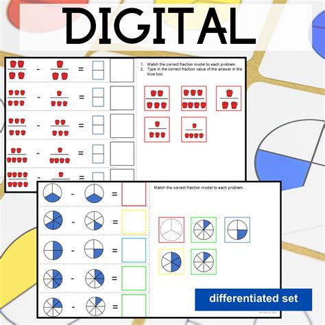 Special Education Fractions Subtracting Fractions Using Models And