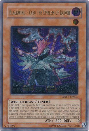 Blackwing Ancient Prophecy ANPR Unlimited Yugioh TrollAndToad