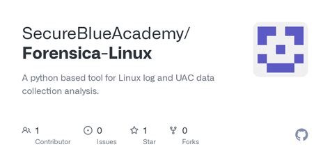 github secureblueacademy forensica linux a python based tool for