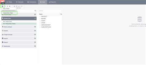 How To Create A Global Data Table Agillic Support