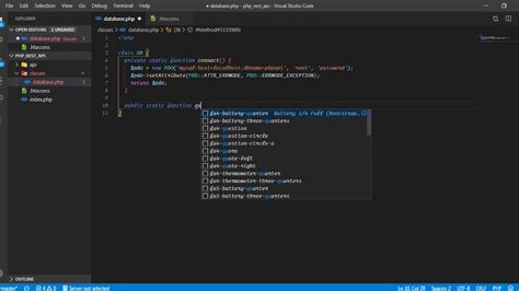 03 Php Rest Api Connect With Database With Php Pdo Object Youtube