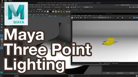 Maya Three Point Lighting Tutorial For Rendering 3d Models Youtube