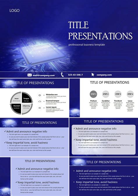 Cpu Chip Powerpoint Template Keynote Template Powerpoint Templates Templates