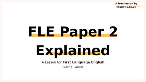 IGCSE First Language English - Paper 2 Revision, Tips & Tricks | Teaching Resources