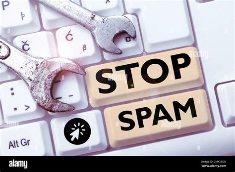Inspiration Showing Sign Stop Spam Business Showcase End The Intrusive