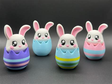 Easter Bunny Fidget Clicker Non Clicker Option By Makerize3d Makerworld