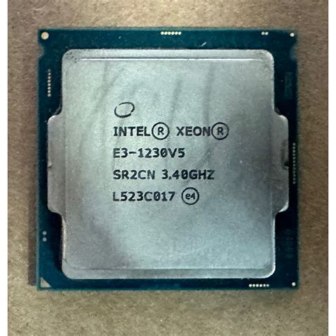 中古 二手 良品 CPU Intel Xeon E3-1230V5 功能正常 可以開機 | 蝦皮購物