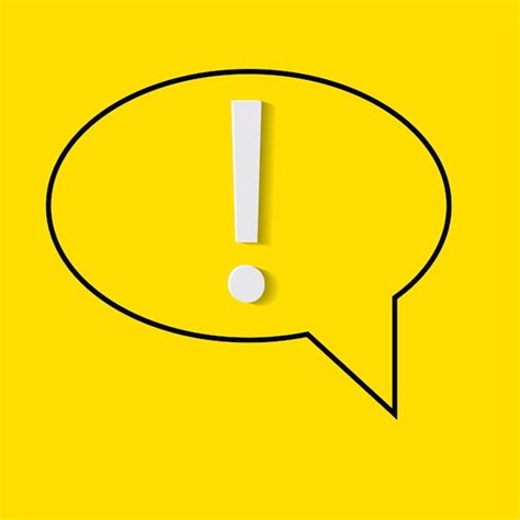 Premium Vector Exclamation Point Message Alert Message Message Notification Icon Vector