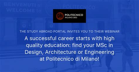 A Successful Career Starts With High Quality Education Find Your Msc