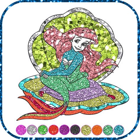 Mermaid Coloring Glitter Games App On Amazon Appstore