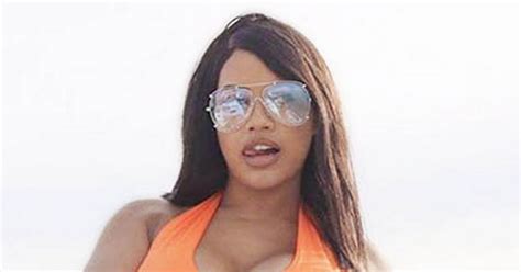 Lateysha Grace Risks Front Wedgie In Groin Baring Swimsuit Daily Star