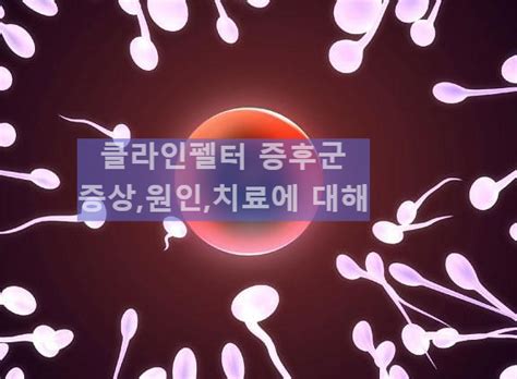 클라인펠터 증후군 증상 원인 치료법에 대해