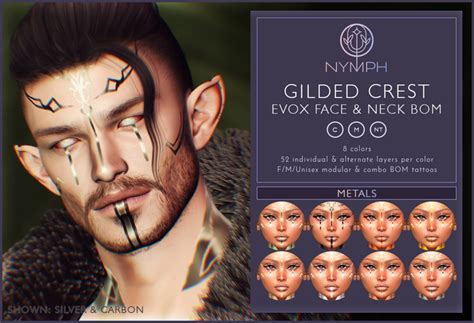 Second Life Marketplace Nymph Gilded Crest Metals Gold