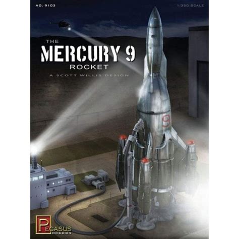 1350 Mercury 9 Rocket Model Kit