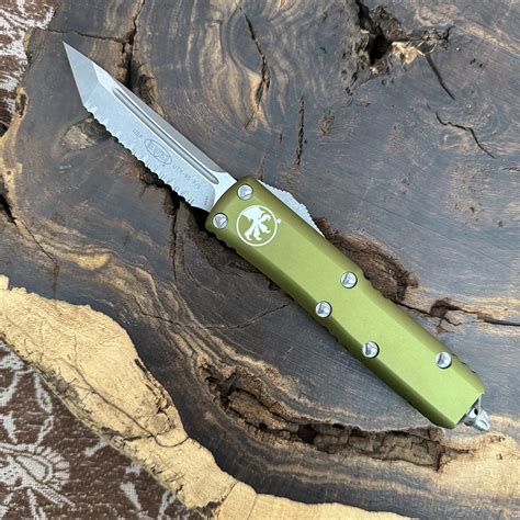 Microtech Utx 85 Te Od Green Apocalyptic Full Serrated 233 12apod