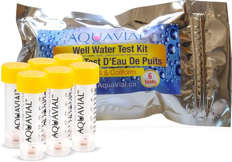 Aquavial Water Testing Kit E Coli And Coliform Water Test Kit 6 Pack