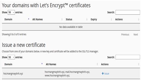 Hướng dẫn cài đặt Lets Encrypt miễn phí trong cPanel