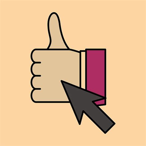 소셜 네트워크 페이스 북 등 아이콘 벡터처럼 엄지 손가락 Ai Eps Uidownload