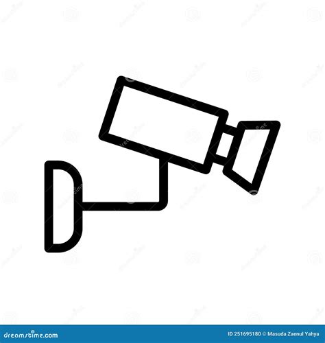 Illustratievectorafbeelding Van Ccctv Pictogram Vector Illustratie