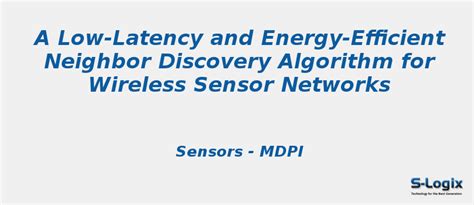 Energy Efficient Neighbor Discovery Algorithm For Wsn S Logix