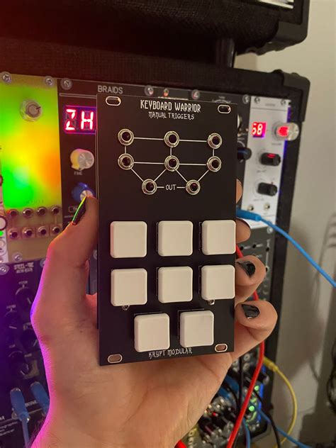 Krypt Modular Keyboard Warrior HP Manual Gates Triggers Module Eurorack Modular Synth