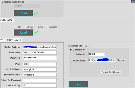 connecting datalogger to cluster hivemq support forum
