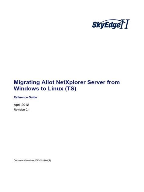 allot nx server migration from windows to linux download free pdf