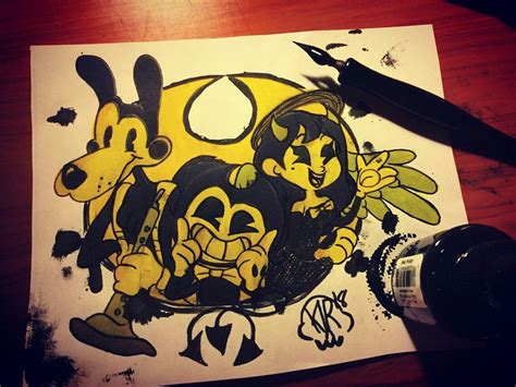 Pin Oleh K Q Di Bendy And The Ink Machine