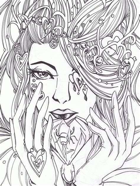 Dibujos Para Colorear Dificiles De Chicas Dibujos Para Colorear