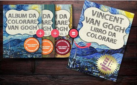 Amazon It Vincent Van Gogh Libro Da Colorare Collezione Oro Capolavori Da Colorare Con Il