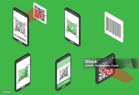 Qr 코드 확인 개념입니다 스마트폰 화면에서 기계가 읽을 수 있는 바코드 Qr 및 바코드를 스캔하는 프로세스입니다 등등 측정