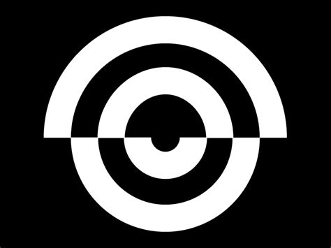 Half Cut Nested Circles Logo Template Png Vector In Svg Pdf Ai Cdr