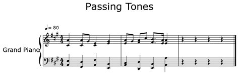 Passing Tones Sheet Music For Piano