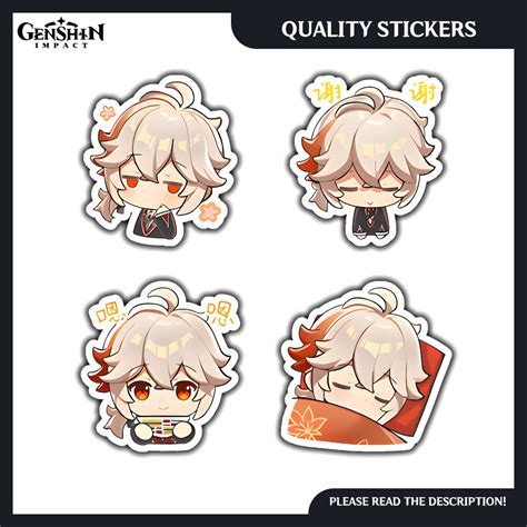 Kaedehara Kazuha Cadillac Collab Genshin Impact Emoji Stickers Shopee Malaysia