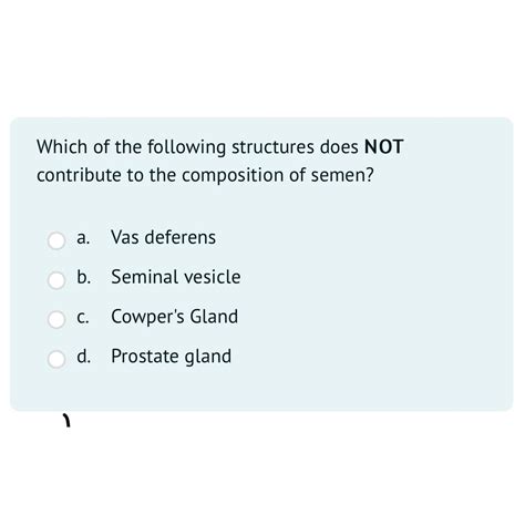 Which Of The Following Structures Does Not Contribute Chegg