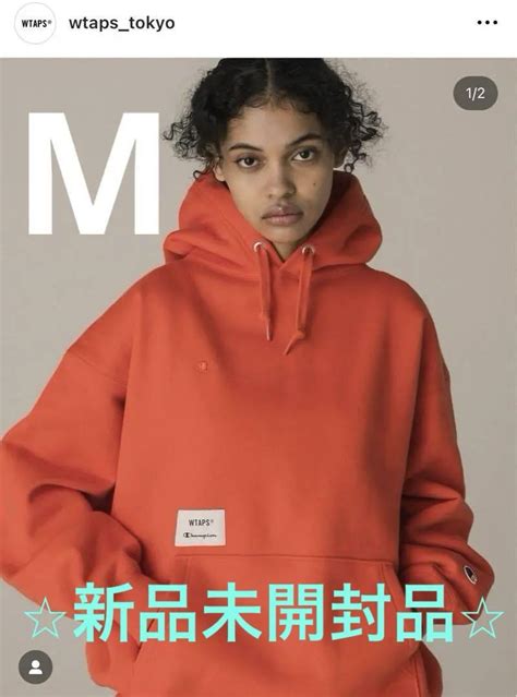 Wtaps X Champion Academy Hooded Orange メルカリ