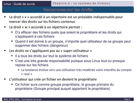 PPT Le système de fichiers LINUX PowerPoint Presentation free