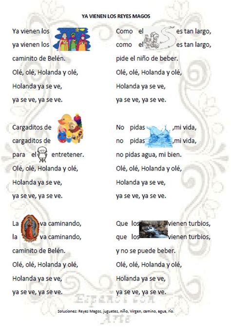 Ya Vienen Los Reyes Magos Villancico Espanolconarte