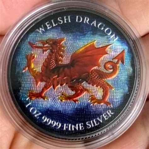 Niue 2 Dollars 2022 Welsh Dragon Black Platinum Colorized Catawiki