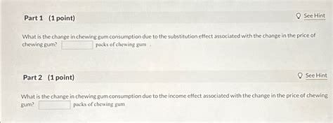 Solved Part 1 (1 ﻿point)See HintWhat is the change in | Chegg.com