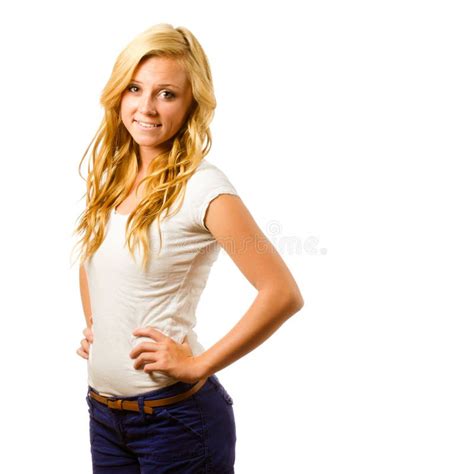 Blond Girl Peeing Seated On A Toilet Stock Image Image Of Seated