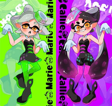 Callie And Marie Splatoon And More Drawn By Manmen Mi Danbooru