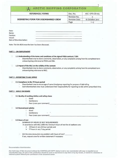 Debriefing Form 1 Pdf