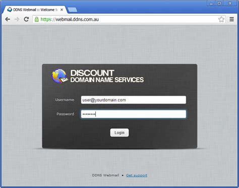 accessing webmail discount domain name services ddns