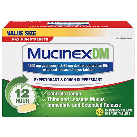 Usa Angel Mucinex Dm Maximum Strength 12 Hour Expectorant And Cough